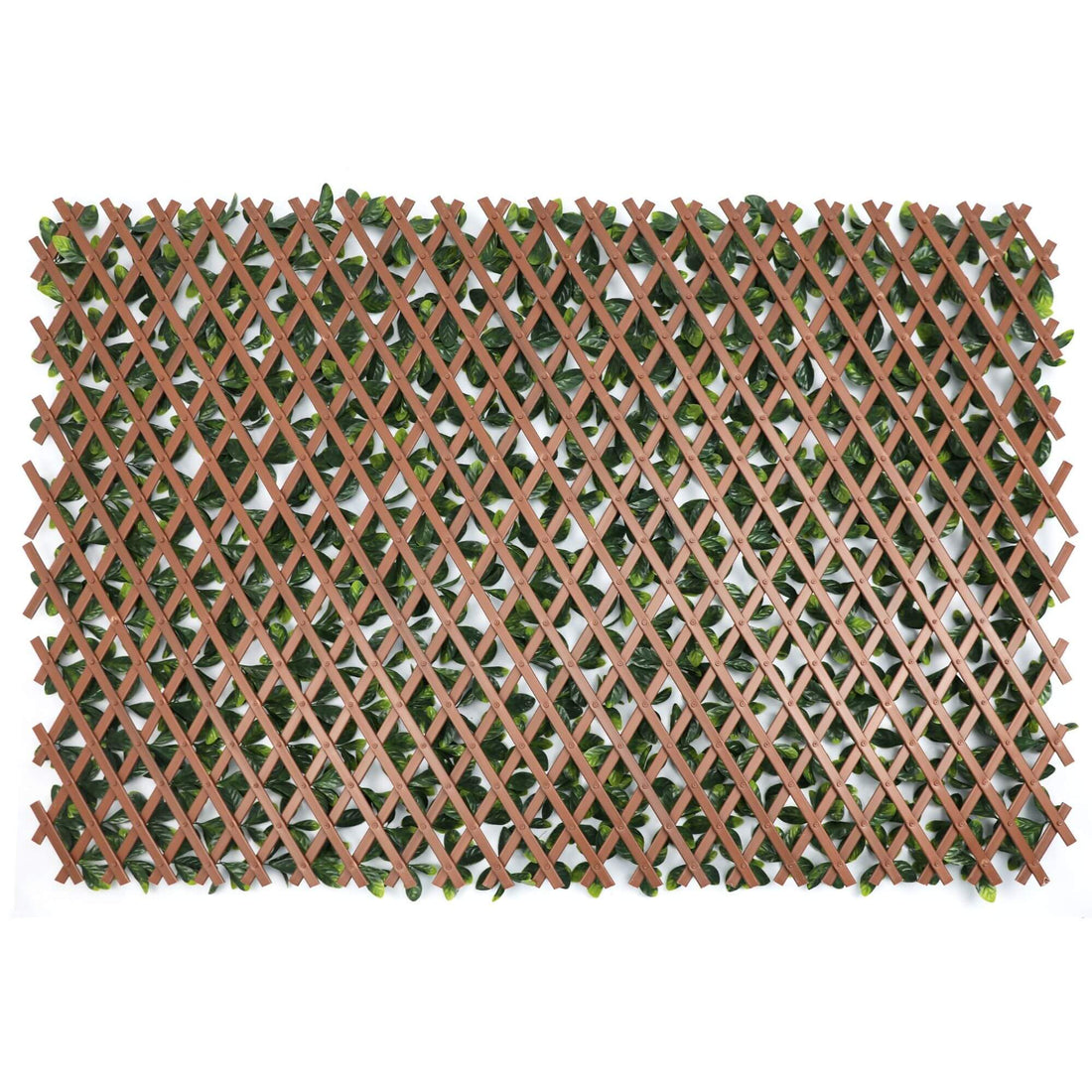 Expandable Faux Ficus Leaf Privacy Fence - UV Resistant 72x36 Inches